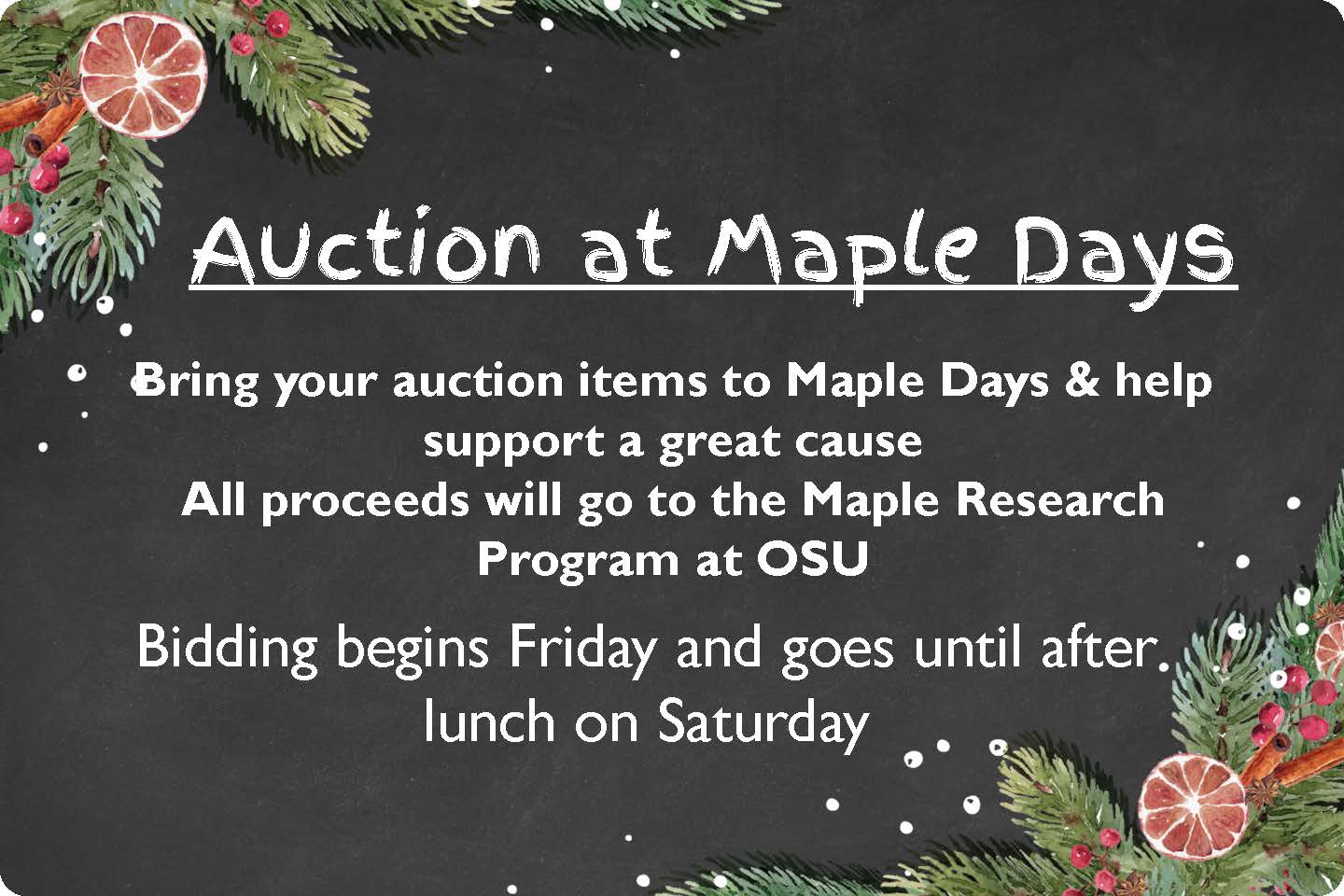 Ohio Maple Producers Association News & Events